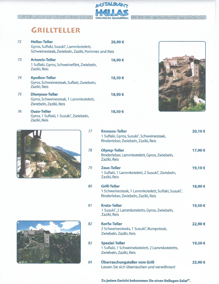 Griechisches Restaurant | Neubrandenburg | HELLAS